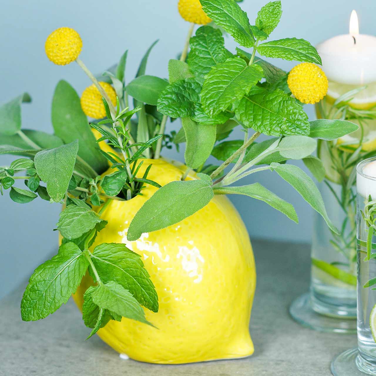 Floristik24.be Vase Fleur Déco Citron Vase Céramique Décoration Été H11 ...