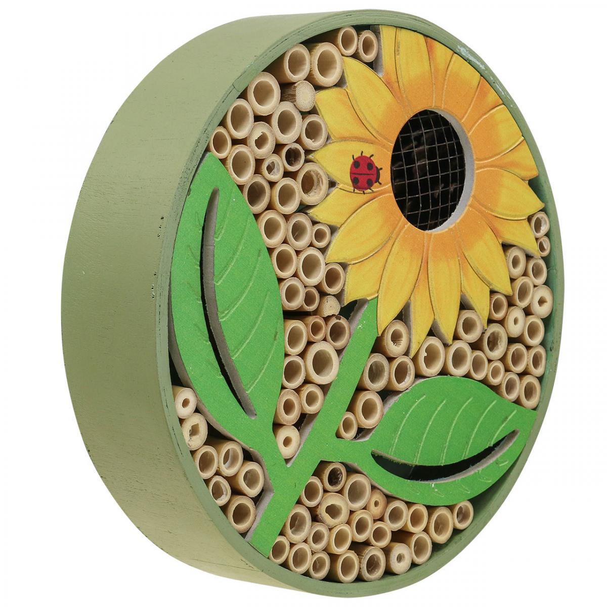 Floristik24.be Hôtel à Insectes Maison à Insectes Ronde en Bois ...