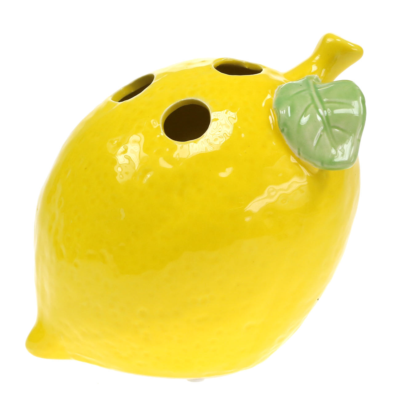 Floristik24.be Vase en faïence jaune citron 15cm - acheter pas cher en ...
